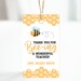 Bee Gift Tag Editable Printable Appreciation Tag Favor Tag - Etsy