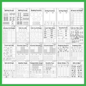 First Grade Worksheets - Math - Printable - Homeschool - Teacher ...