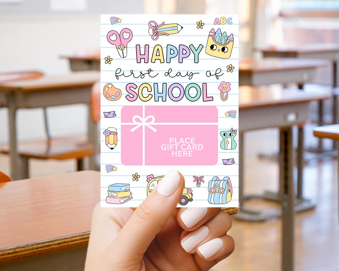 Teacher Gift Card Holder - Printable - Back to School - Coffee Gift ...