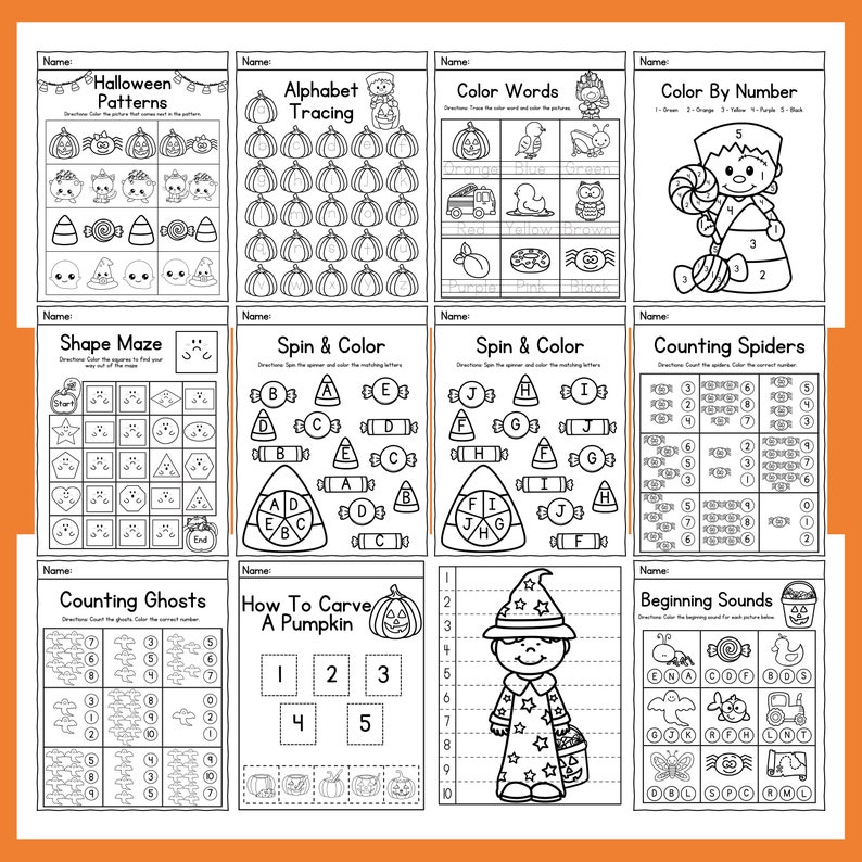 Preschool Worksheets - Printable - Homeschool - Teacher Resources ...