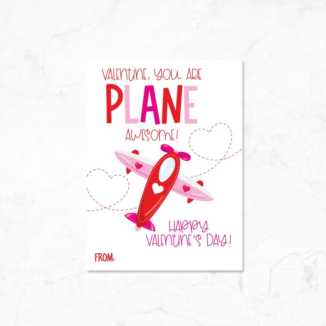 Printable Valentine - Kids Valentine Card - Instant Download - School ...