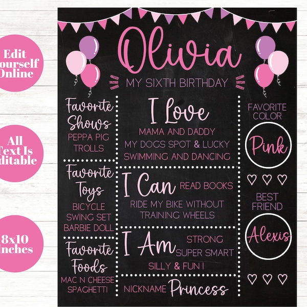 Chalkboard Birthday - Etsy