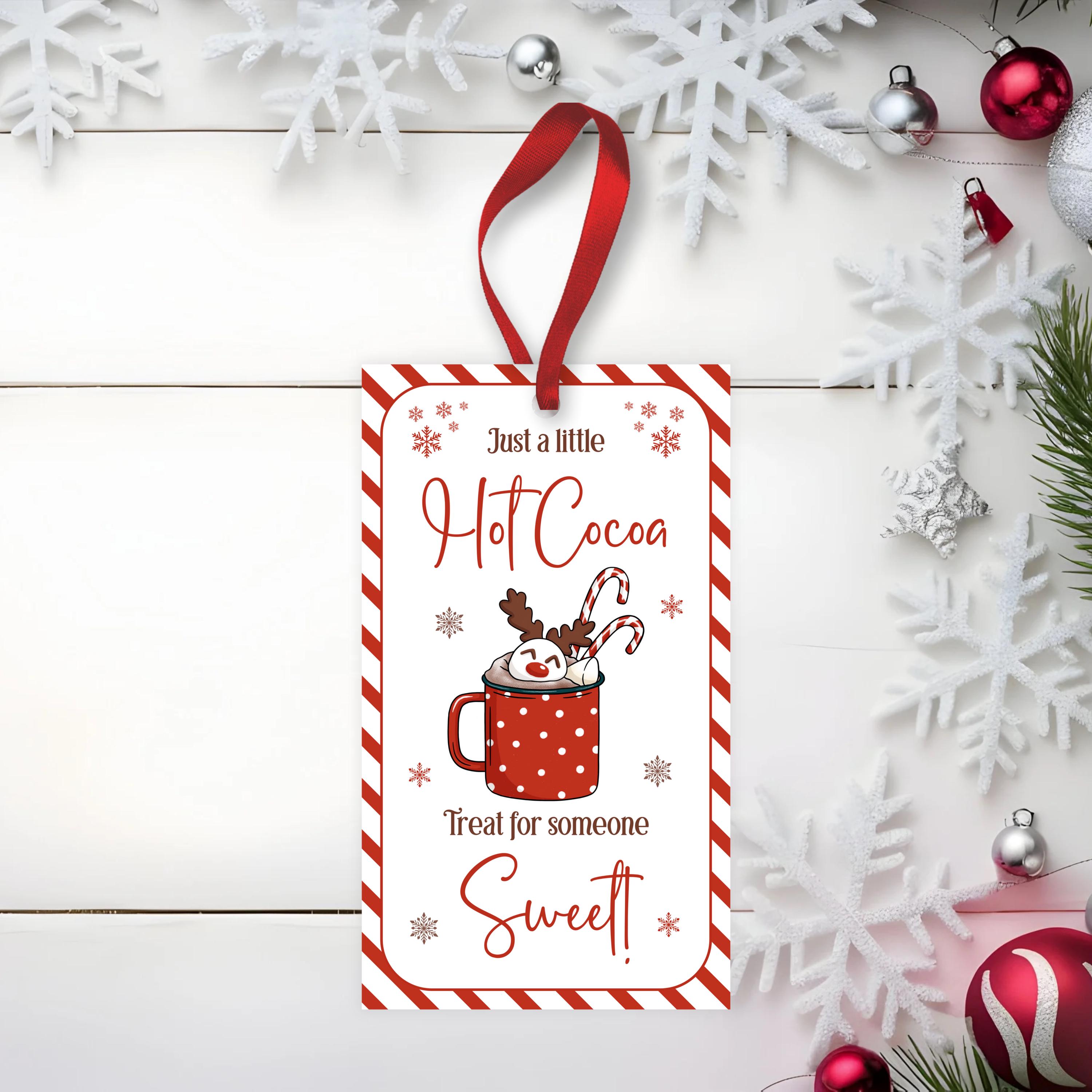 Hot Cocoa Christmas Gift Tags - Printable - Treat Tags - Hot Chocolate ...