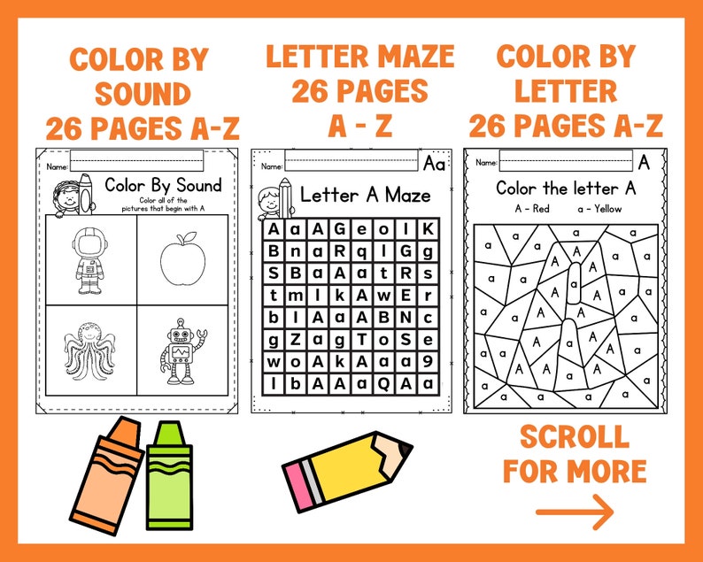 Letter of the Week - Printable - Alphabet Worksheets - Phonics ...