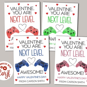 Gamer Valentine - Editable - Printable - Digital Download - Etsy
