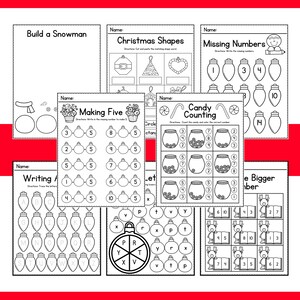 Prek Worksheets - Printable - Homeschool - Teacher Resources - Instant ...