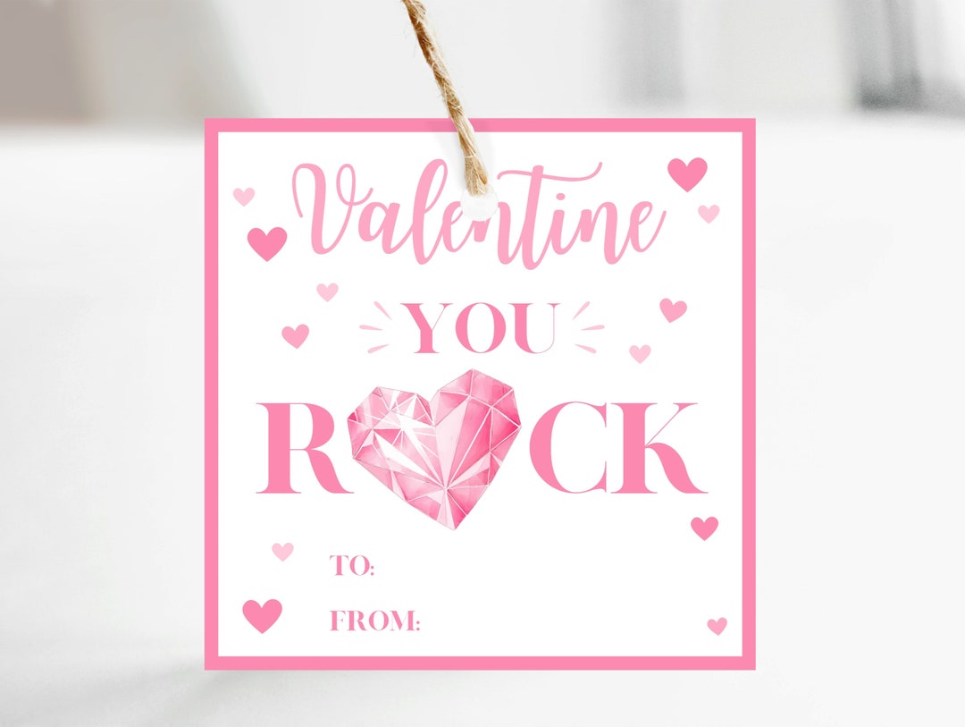 Valentine's Day Tag - Printable - Ring Pop - Gem - Instant Download ...