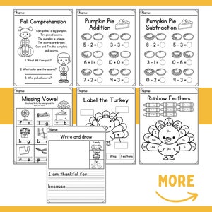 Kindergarten Worksheets - Printable - Homeschool - Teacher Resources ...