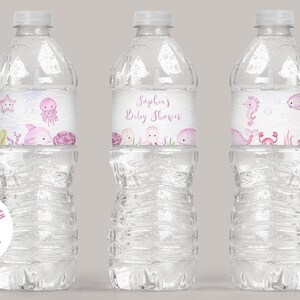 Water Bottle Labels - Editable - Printable - Under the Sea - Baby ...