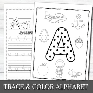 Alphabet Worksheets - Printable - Tracing - Coloring - Homeschool ...