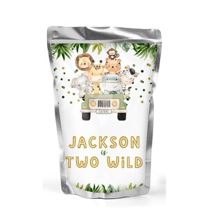 Two Wild Birthday - Package - Bundle - Editable - Printable - Chip Bag ...