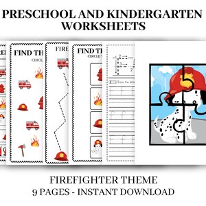 Printable Worksheets - Kindergarten - Preschool - Activities - Instant ...