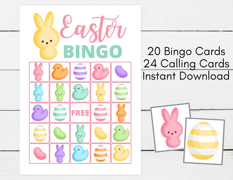 Easter BINGO Printable Instant Download PDF Bingo | Etsy