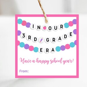 Third Grade Era Tag Printable Back to School Instant Download Favor Tag ...