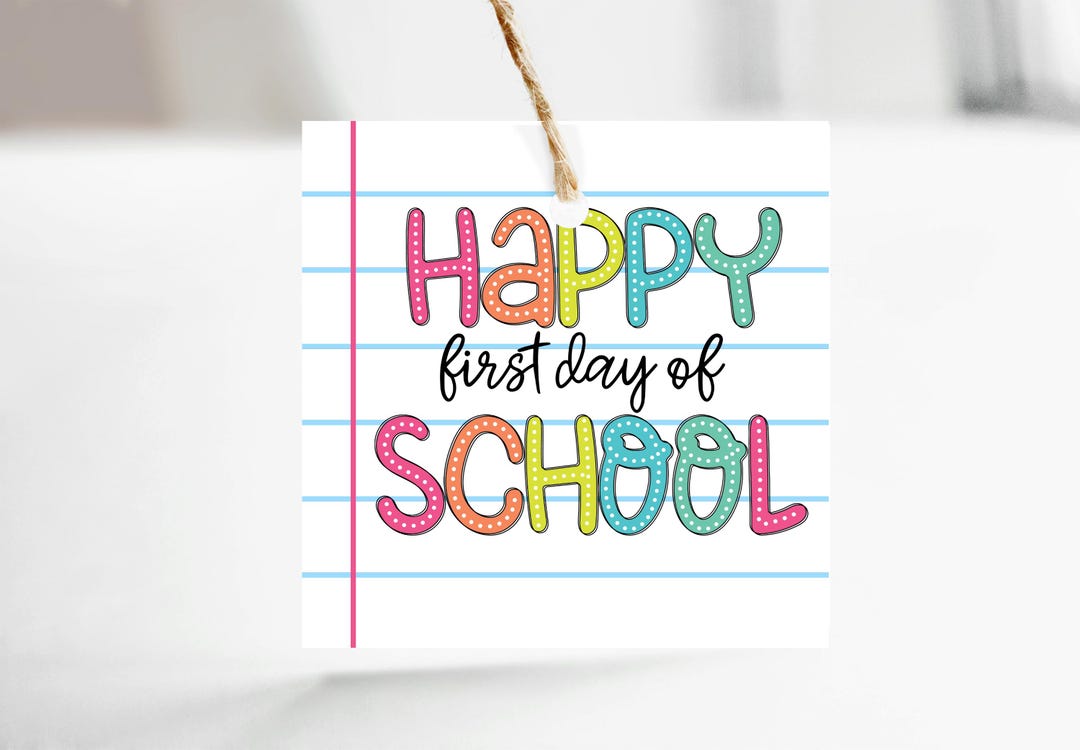 Printable School Tag First Day Students Instant Download Meet the ...