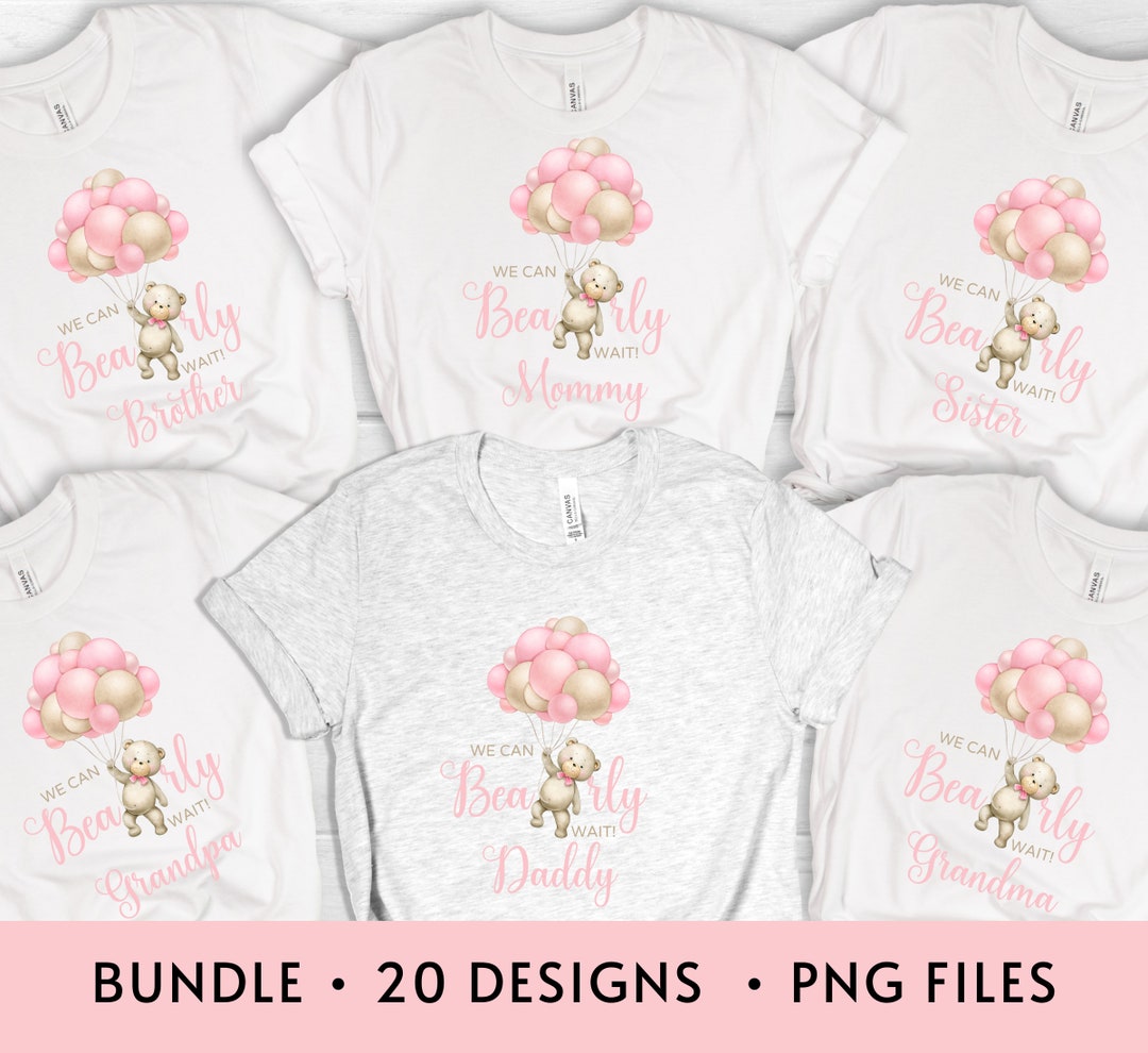 Baby Shower Sublimation - PNG - Instant Download - Bear Baby Shower ...