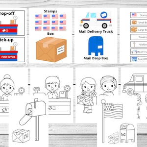 Post Office Pretend Play - Dramatic Play - Printable - Mail Carrier ...