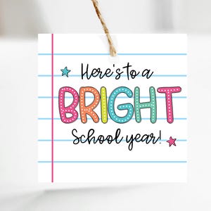 Back to School Tag - Printable - Classroom - Students - Instant ...