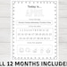Printable Daily Calendar - Pages - Worksheets - Kids - Instant Download ...