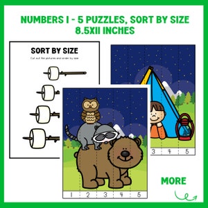 Printable Activities - Camping - Letters - Counting - Numbers - Shapes ...