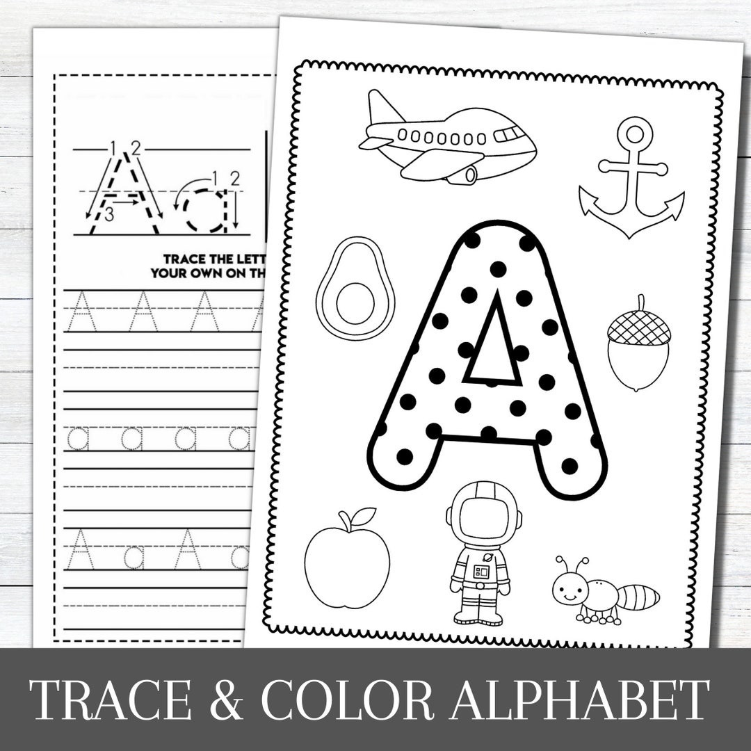 Alphabet Worksheets - Printable - Tracing - Coloring - Homeschool ...