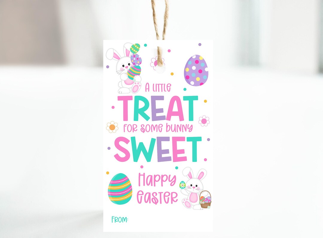 Printable Easter Treat Tags - Instant Download - Cute Easter Gift Tags ...