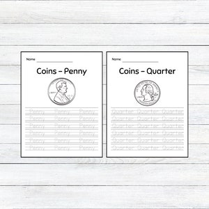 Coin Worksheets - Printable - Instant Download - Money Worksheets - Etsy