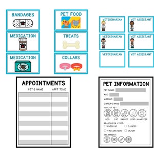 Vet Clinic Pretend Play - Printable - Dramatic Play - Instant Download ...