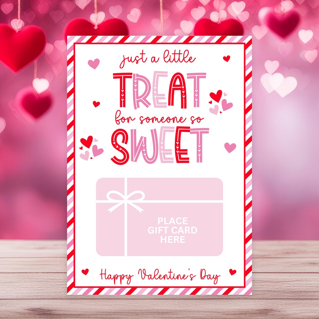Valentine Gift Card Holder - Printable - Teacher Gift Idea - Instant ...