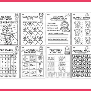 Kindergarten Pack Printable Math Alphabet Instant Download - Etsy