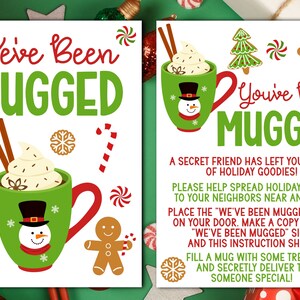 You've Been Mugged - Christmas Sign - We've Been Mugged - Secret Santa ...