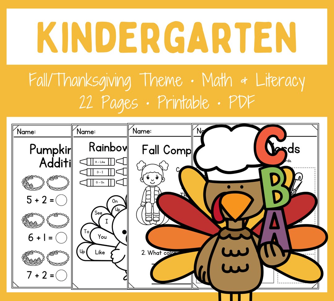 Kindergarten Worksheets - Printable - Homeschool - Teacher Resources ...