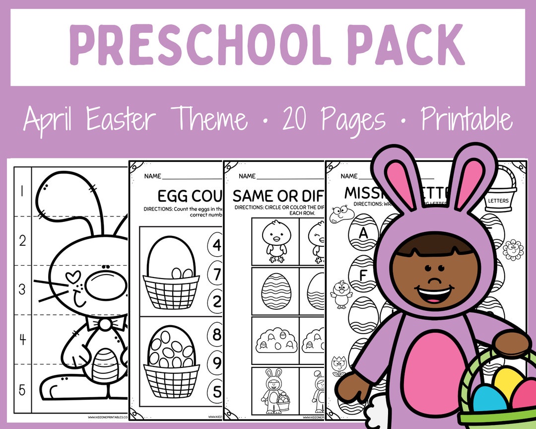 Easter Printables - Preschool - Math - Letters - Instant Download ...