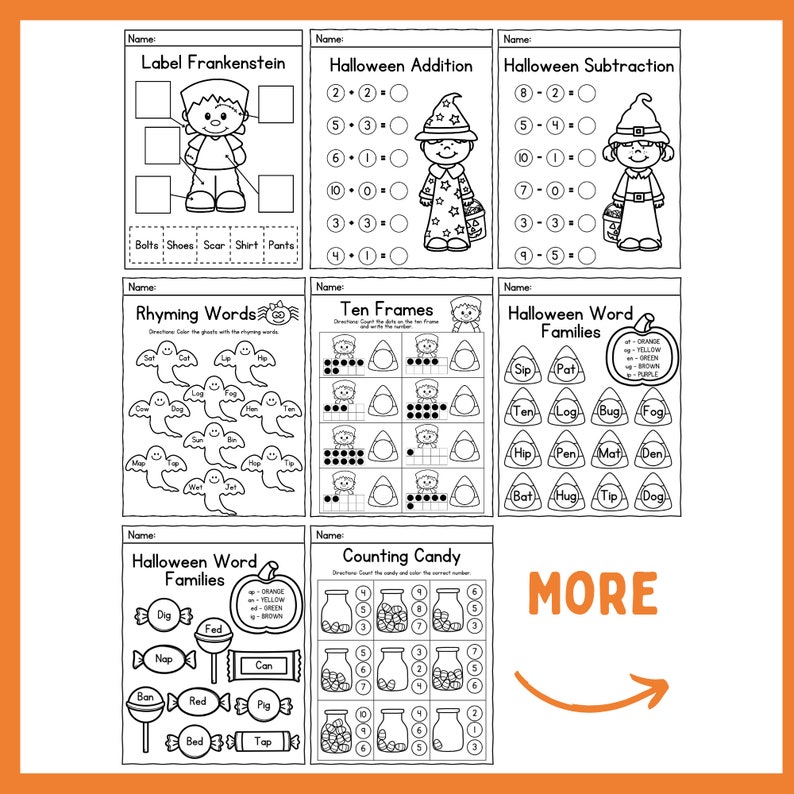 Kindergarten Worksheets - Printable - Homeschool - Teacher Resources ...
