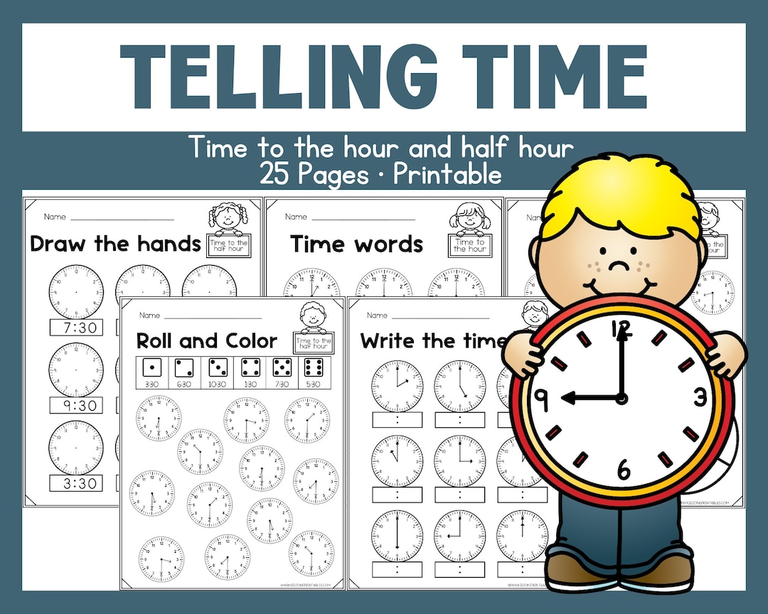 Telling Time - Worksheets - Printable - Homeschool - Teacher Resources ...