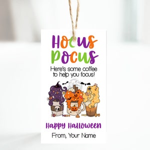 Hocus Pocus Tag - Editable - Printable - Digital Download - Halloween ...