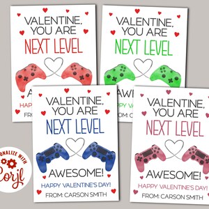 Gamer Valentine - Editable - Printable - Digital Download - Etsy