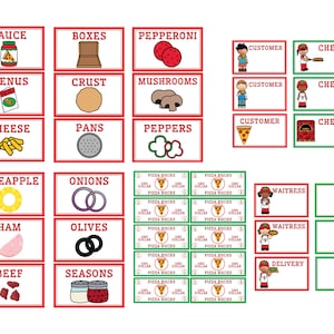 Dramatic Play - Printables - Pizza Parlor - Pretend Play - Instant ...