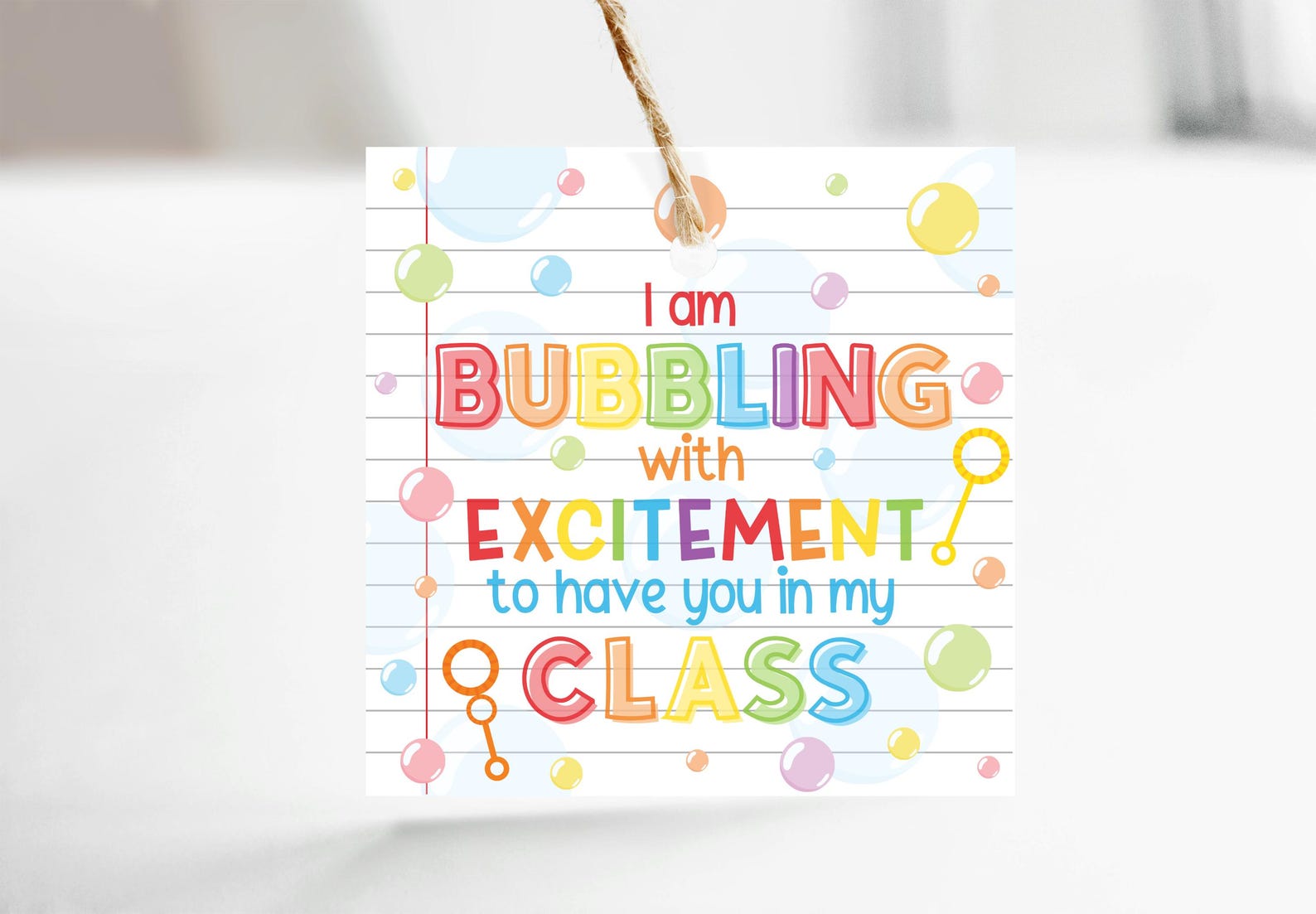 First Day of School Tags - Printable - School Tags - Student Favor Tags ...