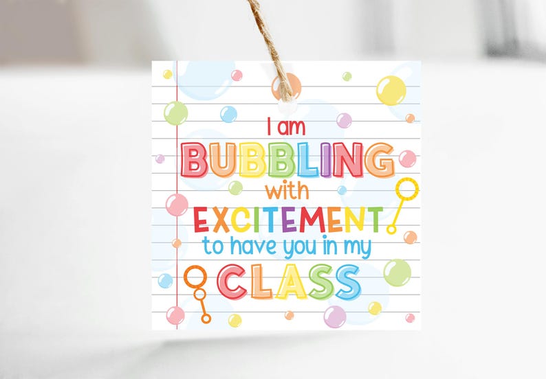 First Day of School Tags - Printable - School Tags - Student Favor Tags ...