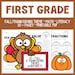 First Grade - Worksheets - Thanksgiving Theme - Printable - Homeschool ...