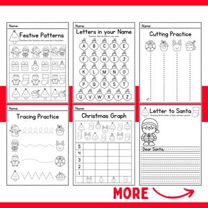 Prek Worksheets - Printable - Homeschool - Teacher Resources - Instant ...
