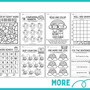 Kindergarten - Worksheets - Printable - Reading - Math - Activities ...