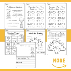 Kindergarten Worksheets - Printable - Homeschool - Teacher Resources ...