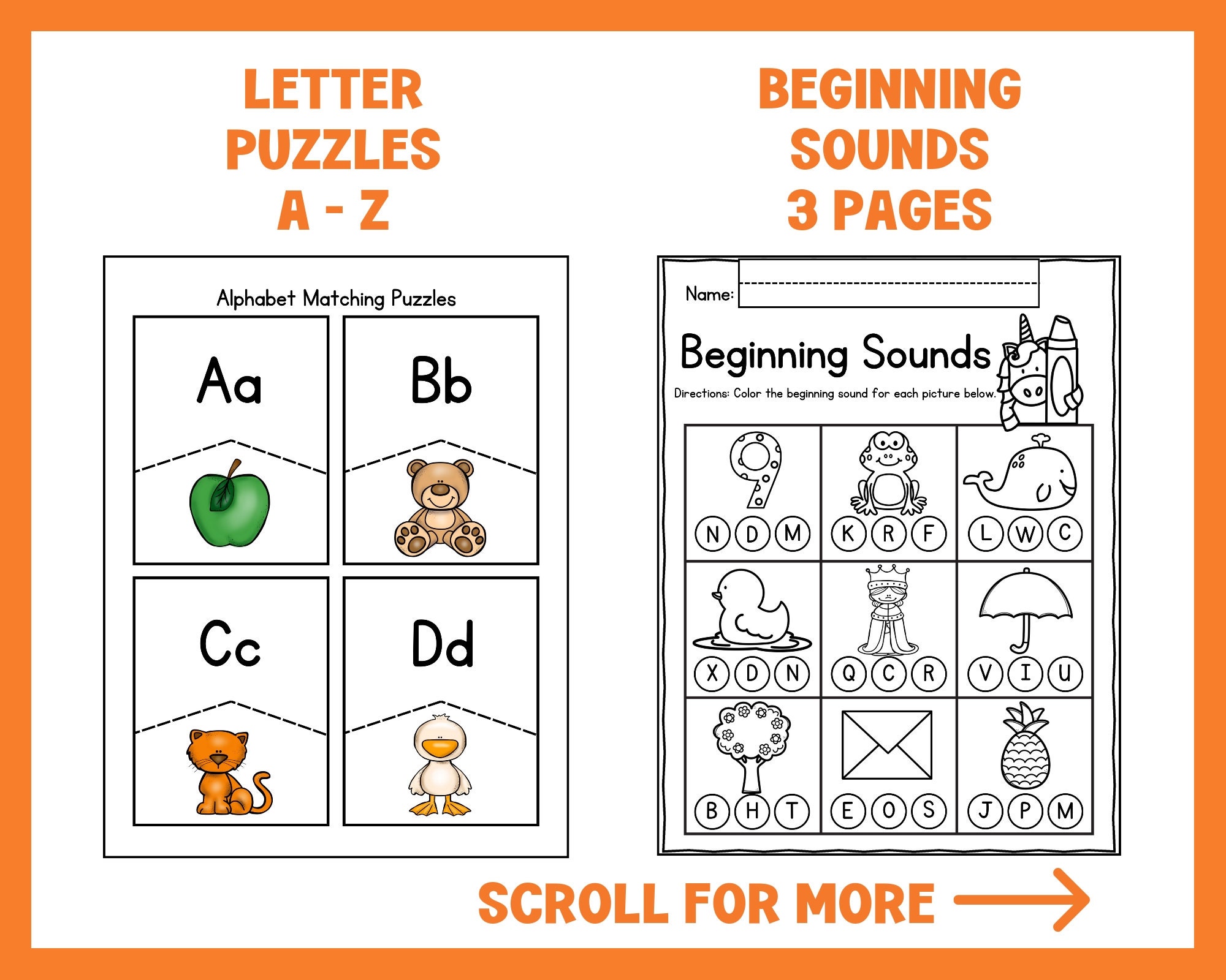 Letter of the Week - Printable - Alphabet Worksheets - Phonics ...