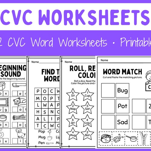 Printable Worksheets Instant Download Prek Kindergarten - Etsy