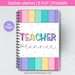 Teacher Lesson Planner Template | Calendar | EDITABLE | 2025-2026 ...