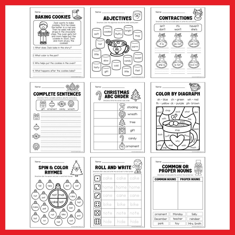 First Grade Worksheets - Printable - Homeschool - Teacher Resources ...