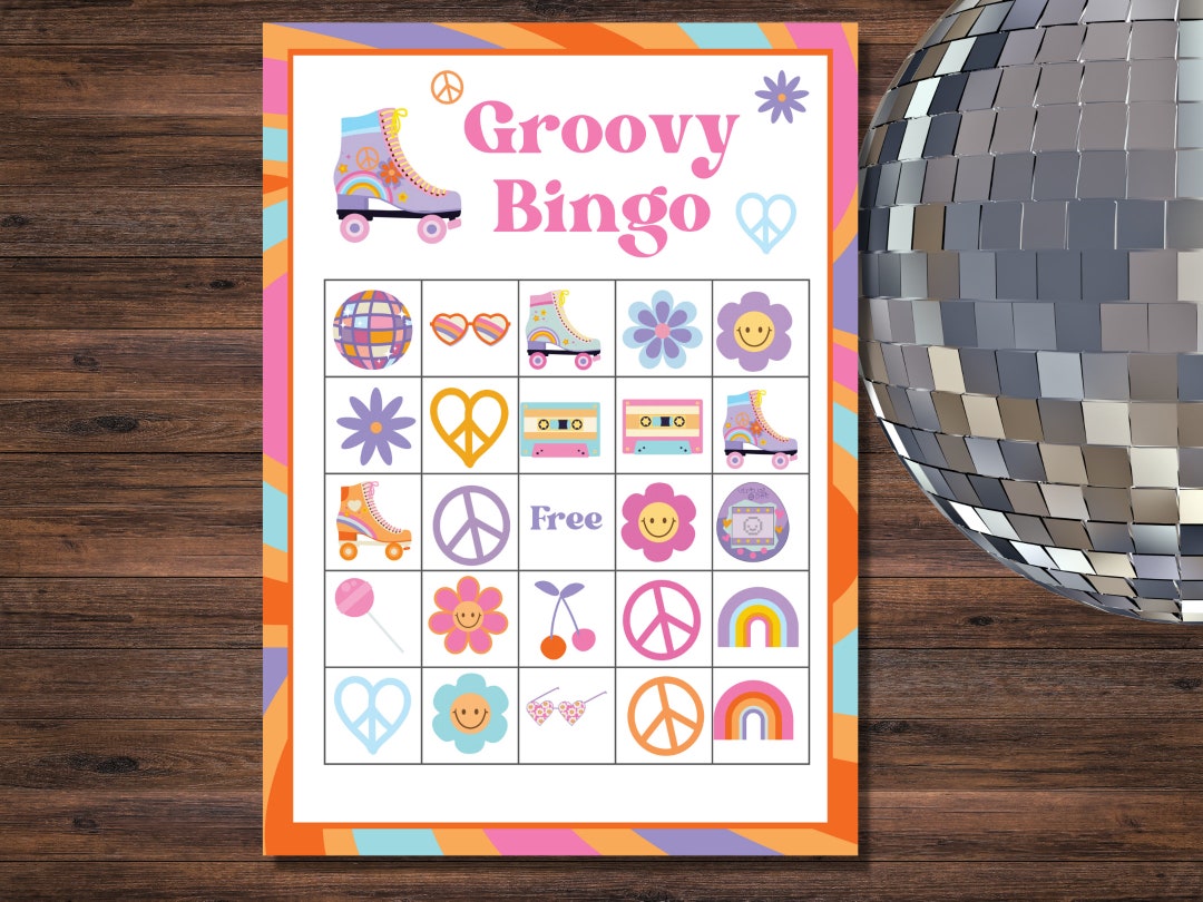 Retro Bingo - Printable - Kids Games - Instant Download - Birthday ...