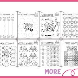 Spring Themed - Worksheets - Preschool - Prek - Bundle - Printable ...